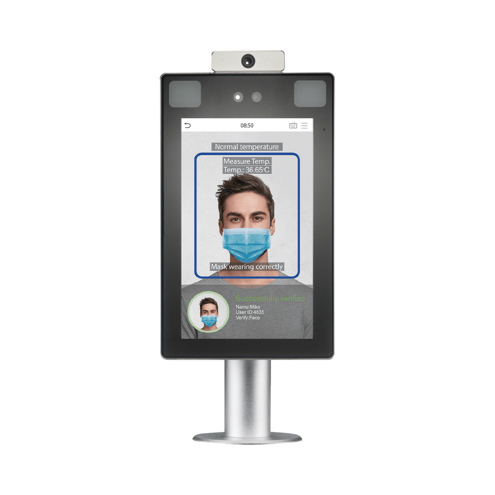 Lector de Rostros / Detección de temperatura corporal / SIN CONTACTO / – ProLink