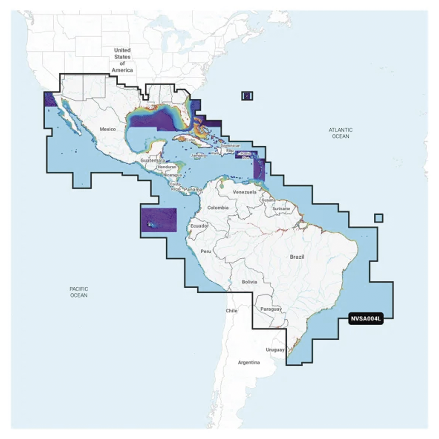 Mapa México, Caribe y Brasil – ProLink