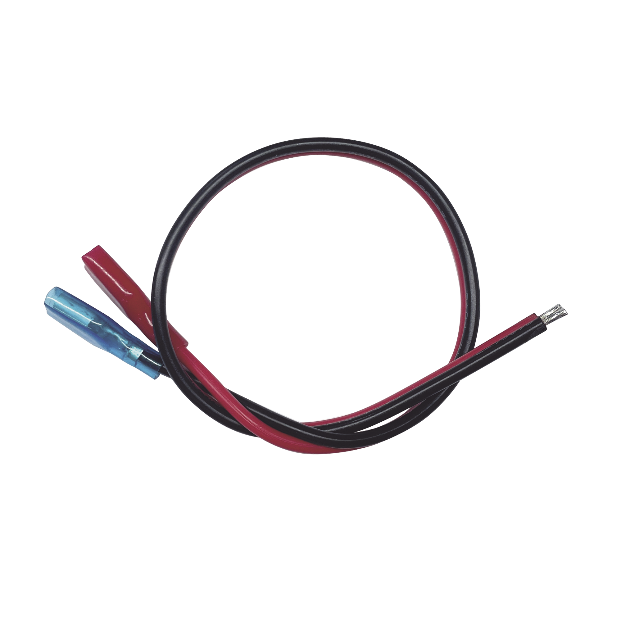 Cables en paquete dual / cable rojo y negro / 30 cm / terminal F1 en u ...