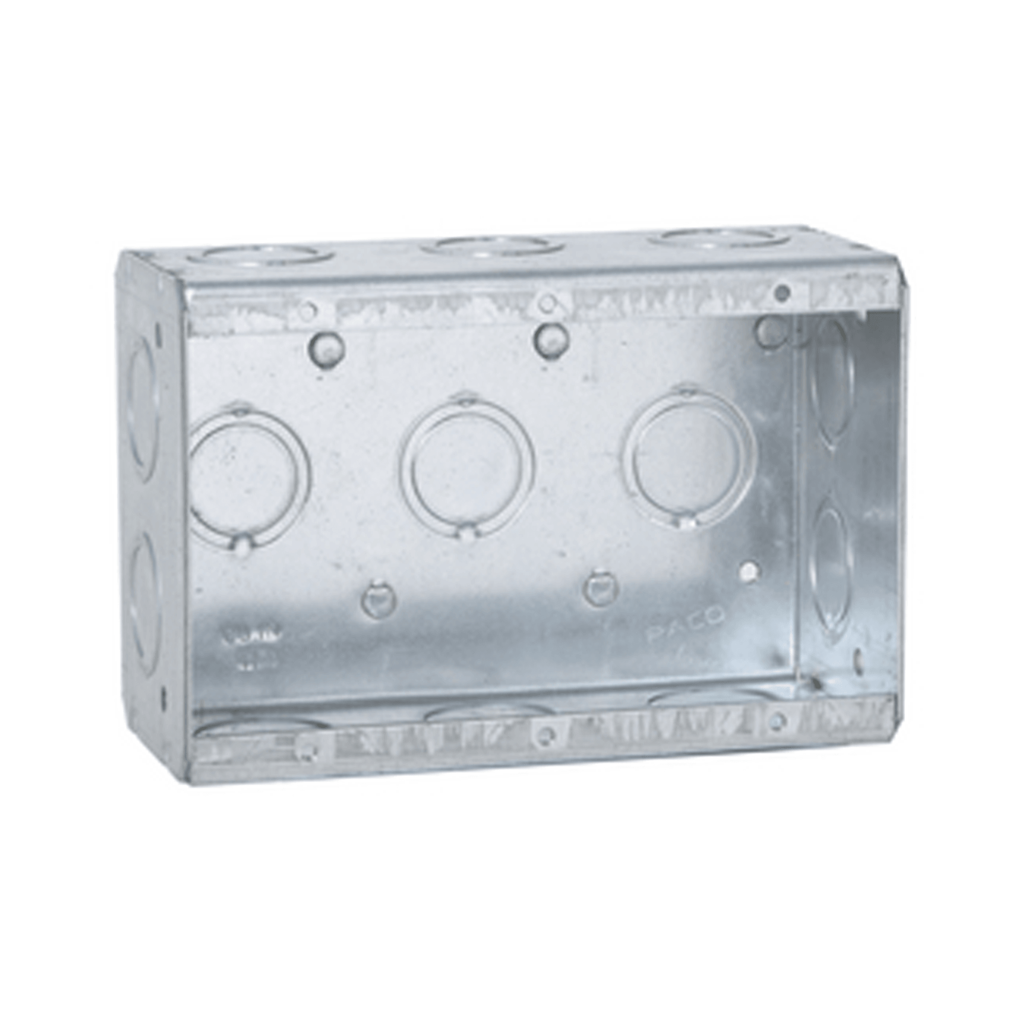 Caja Multigang de 3 Gangs / Profundidad de 2-1/2\" / 16 Entradas de 1 ...