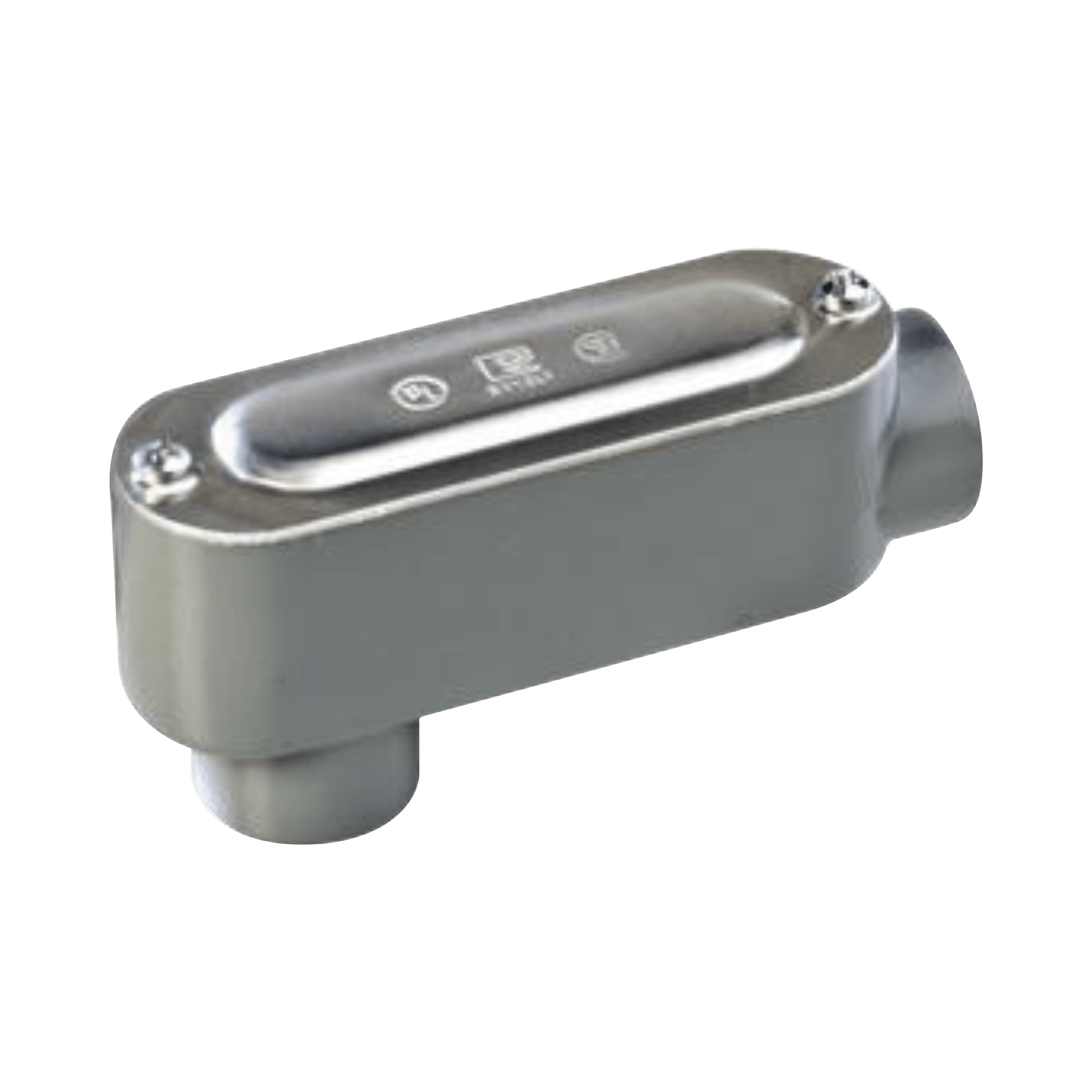 Caja oval roscada tipo LB de 1 1/2\" (38.1mm) incluye tapa y tornillos ...