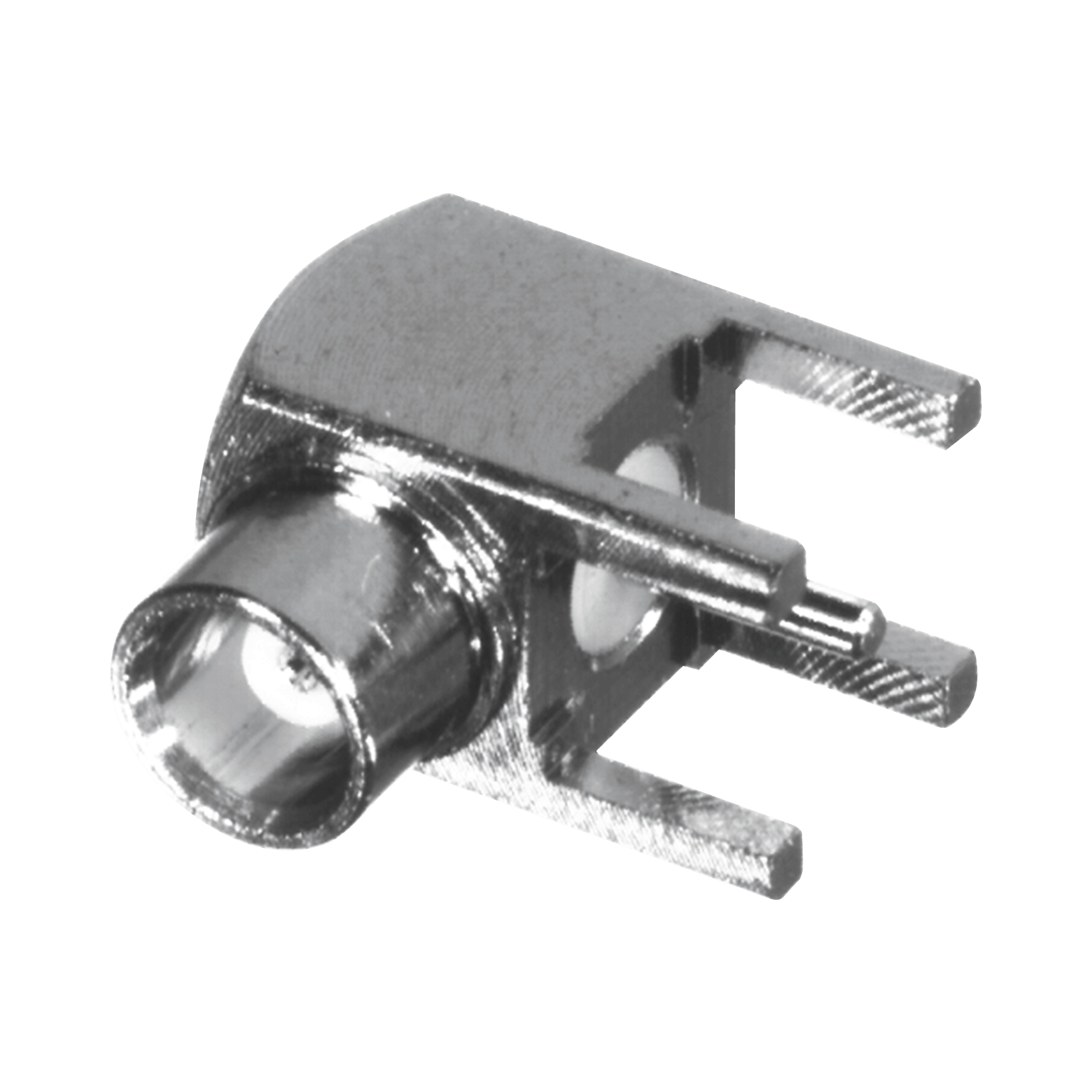 Conector MCX Hembra en Ángulo Recto para Montaje en PCB, Oro/ Oro/ Tef ...