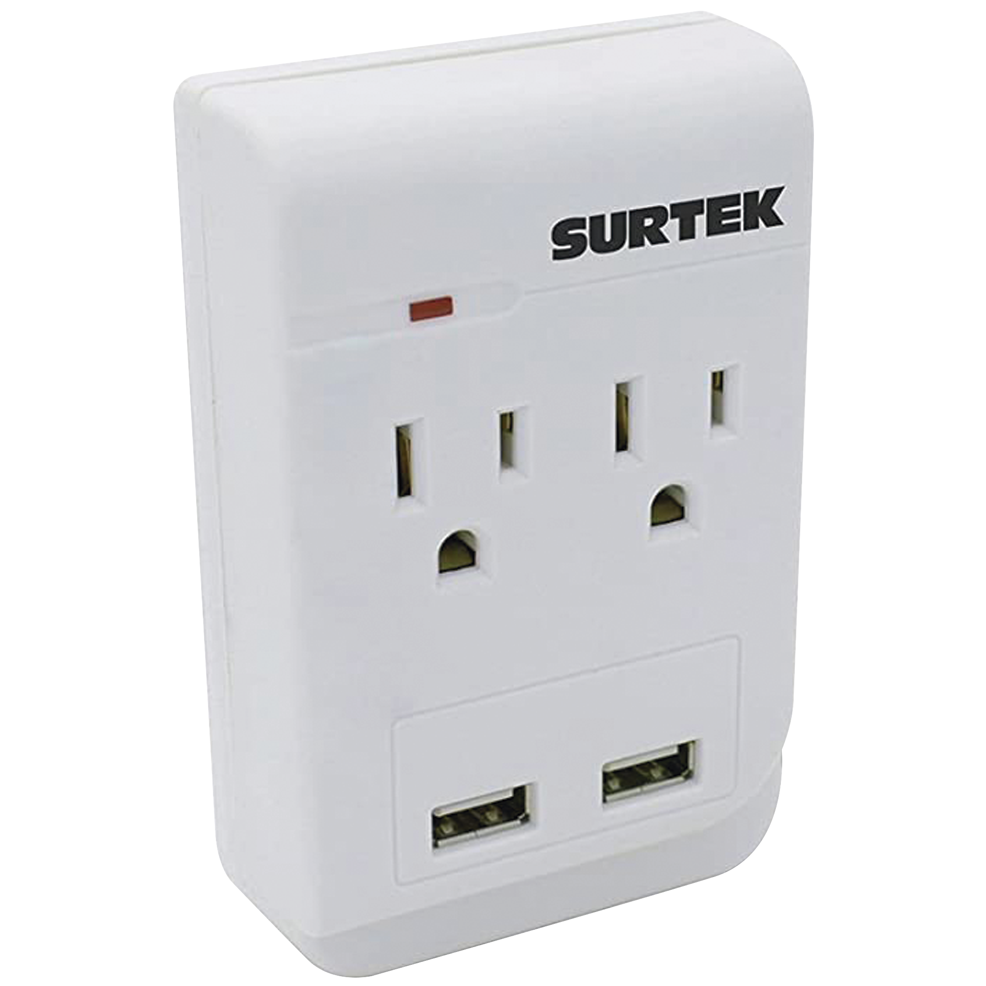 Multicontacto de ABS con 2 contactos aterrizados y 2 puertos USB. – ProLink