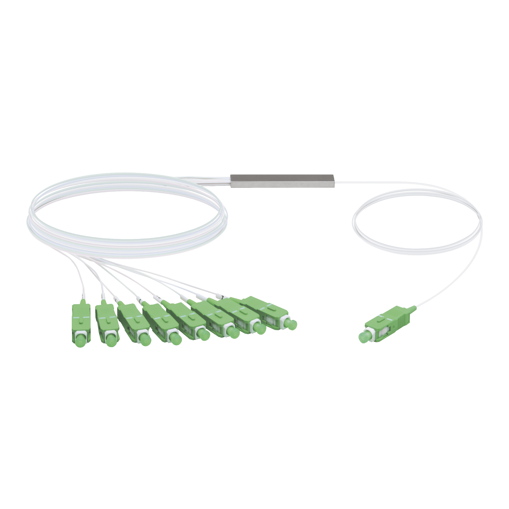 UFiber Splitter (Divisor Óptico) PLC 1 x 8, con conectores SC/APC – ProLink